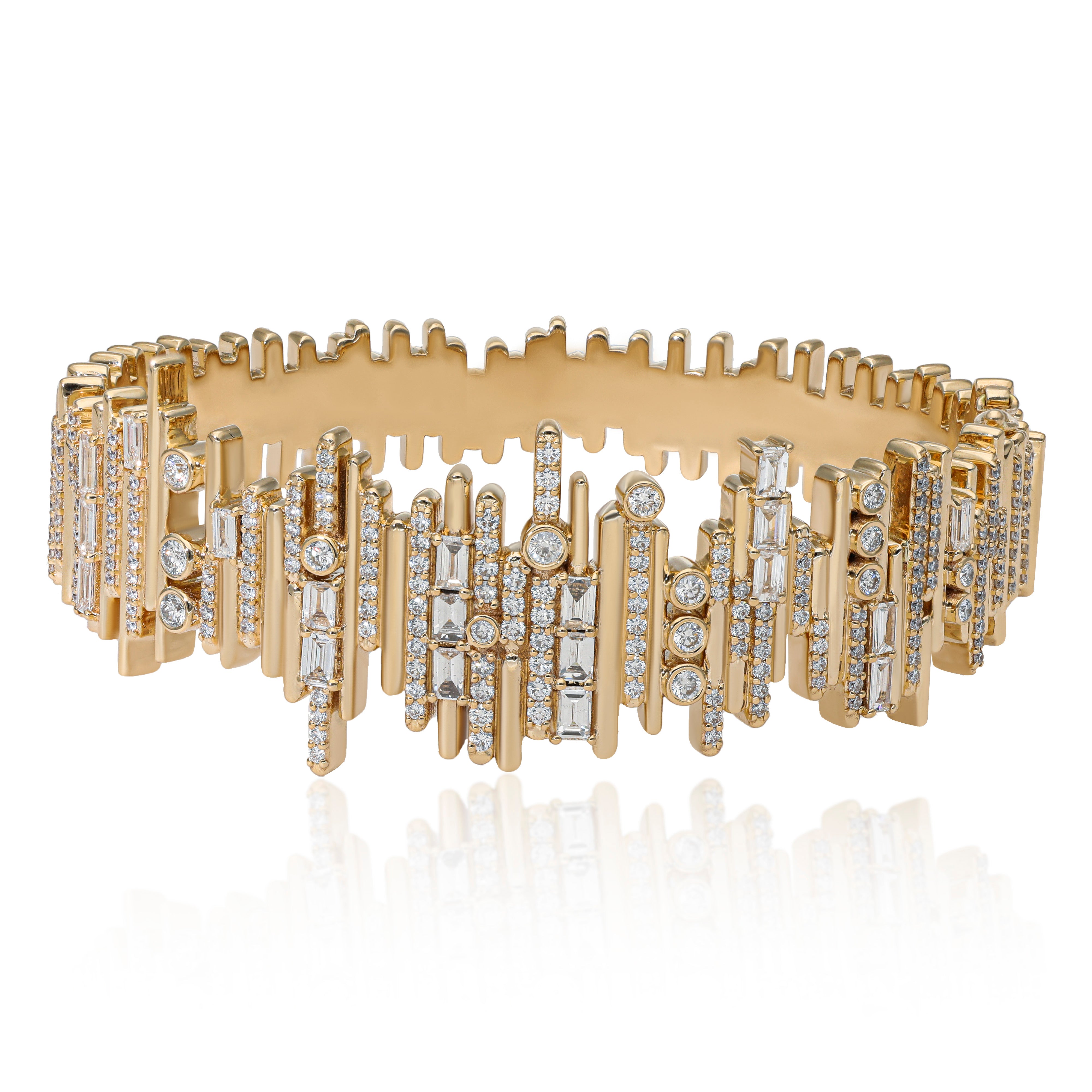 Ethereal Essence Diamond Statement Bracelet – Preeti Sandhu Jewelry