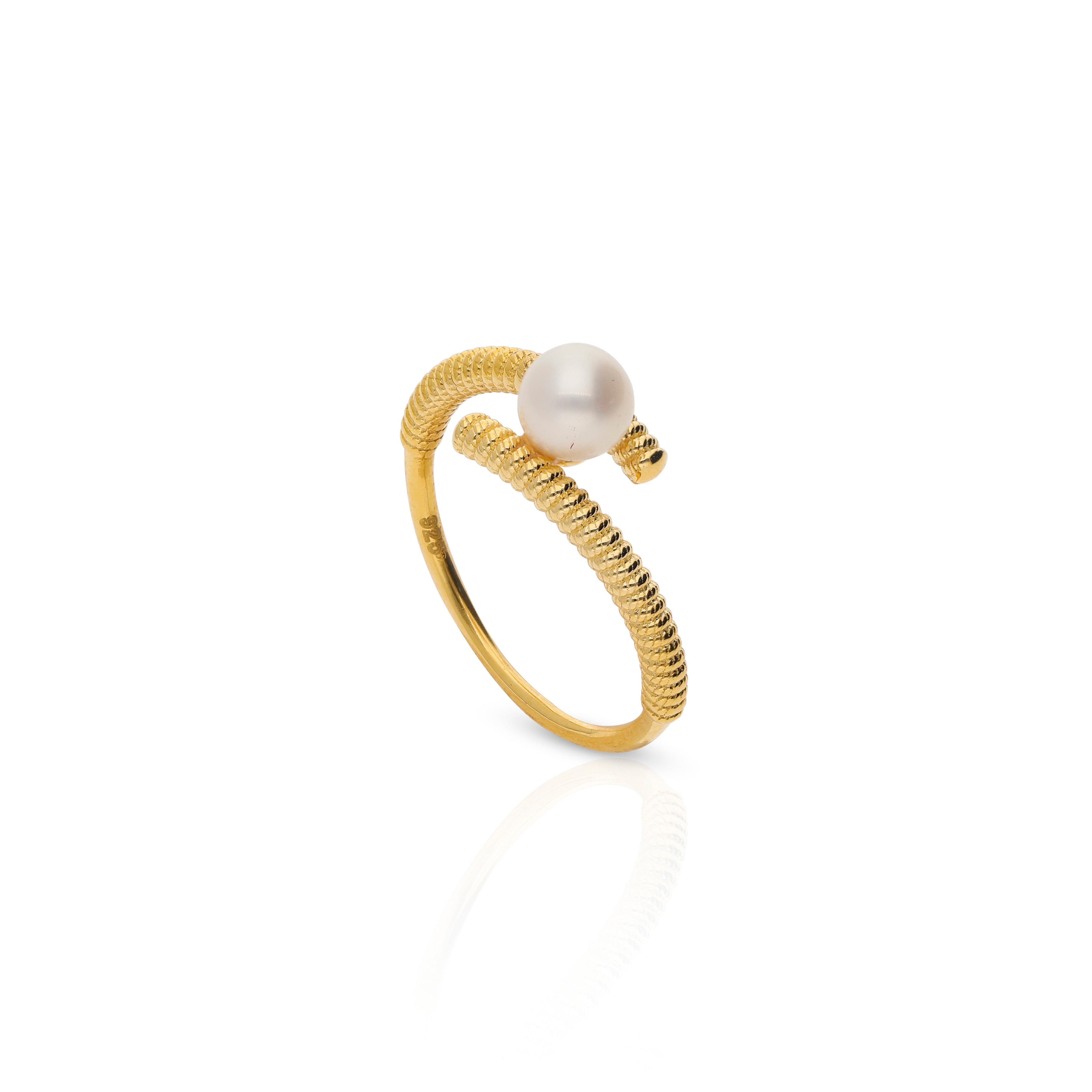 Single Pearl Ring – Preeti Sandhu Jewelry