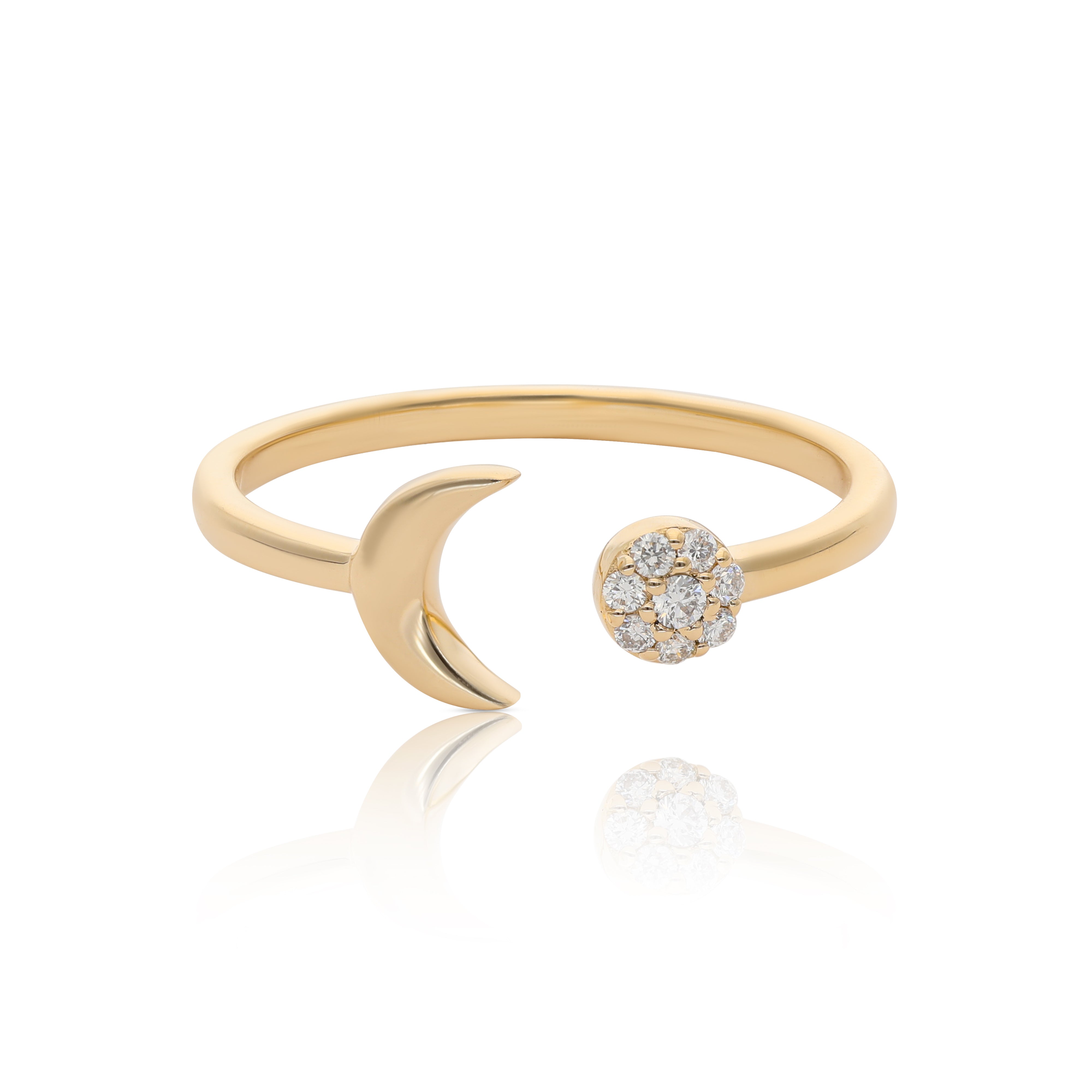 Cosmic Diamond 14k Gold Ring – Preeti Sandhu Jewelry